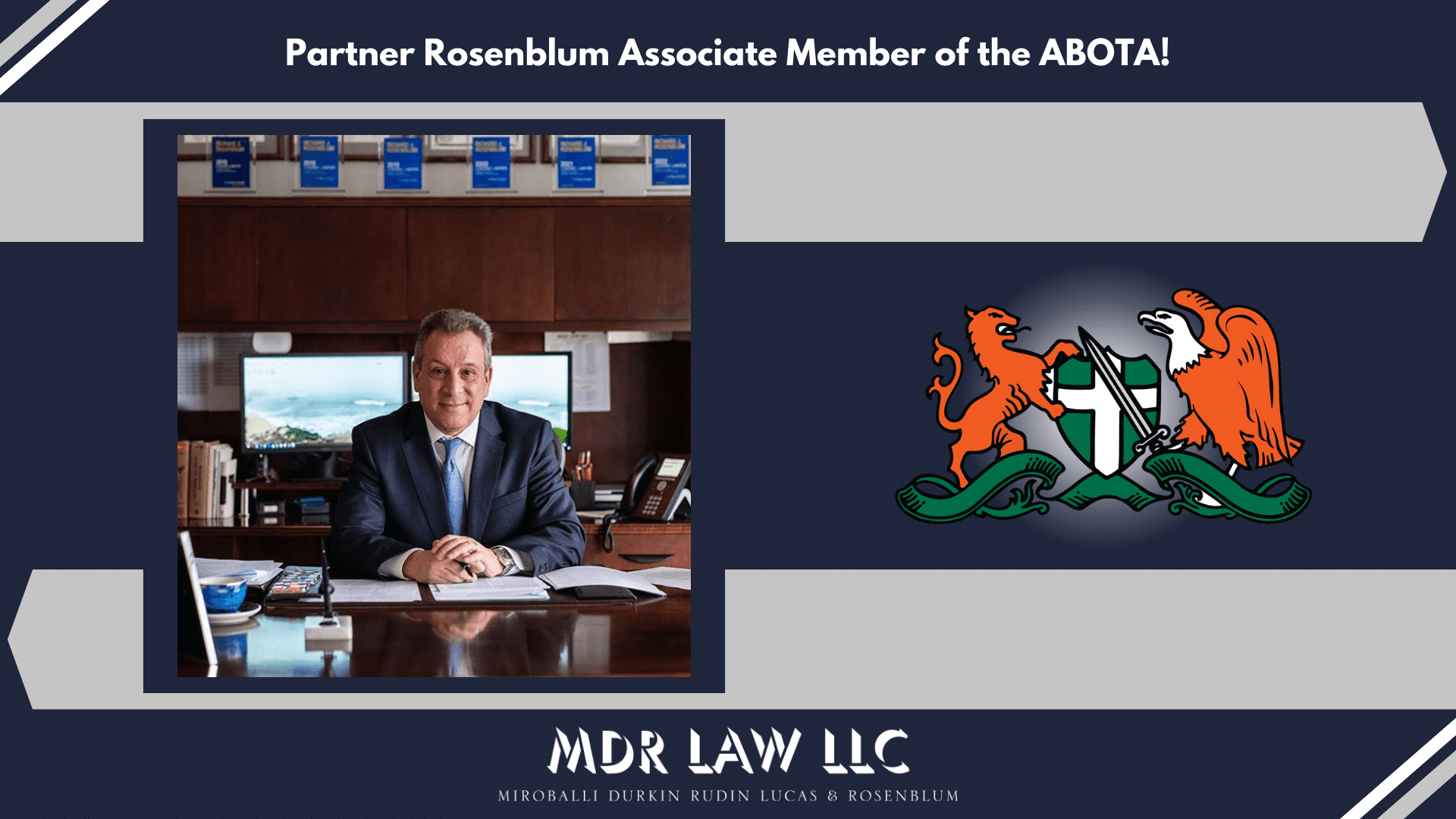 MDR LAW LLC Celebrates Richard Rosenblum's Induction as an Associate ...